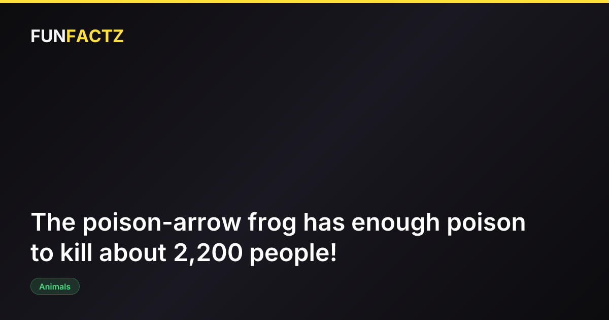 Debunked: Poison Dart Frog Toxicity: Separating Fact from Fiction