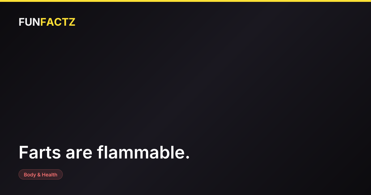 Are Farts Flammable? The Surprising Science | Fun Facts