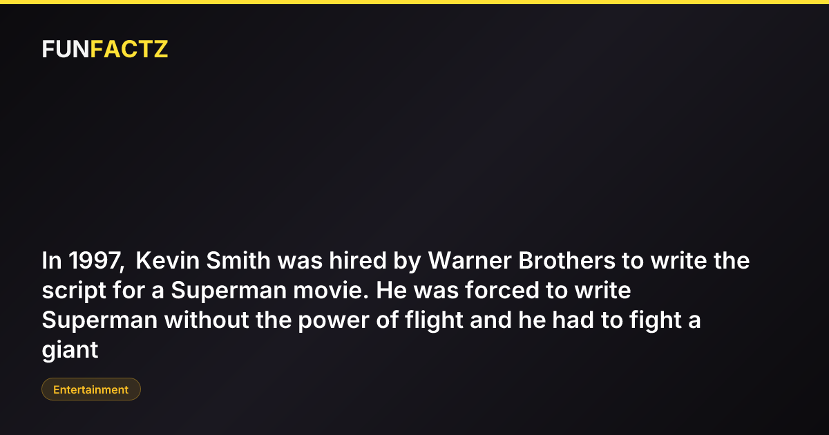 Nicolas Cage's Superman Movie Had No Flying & Giant Spider