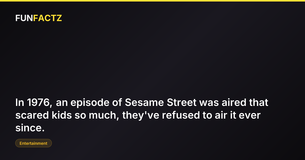 Sesame Street's Banned Episode: The Wicked Witch | Fun Facts