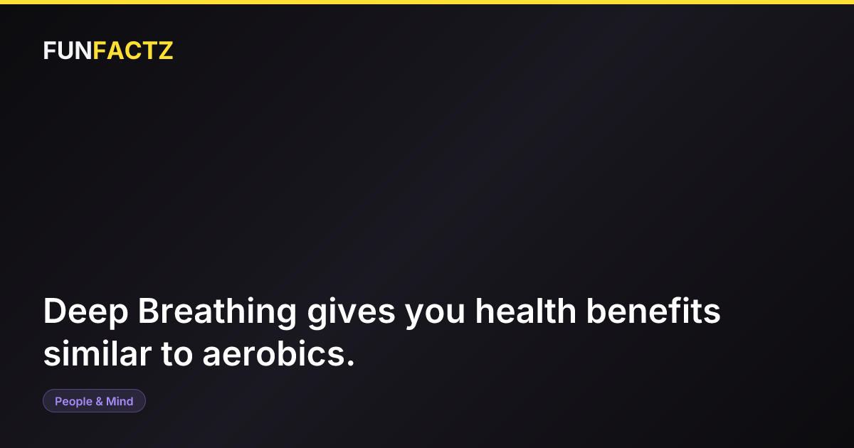 Deep Breathing vs Aerobics: The Science | Fun Facts