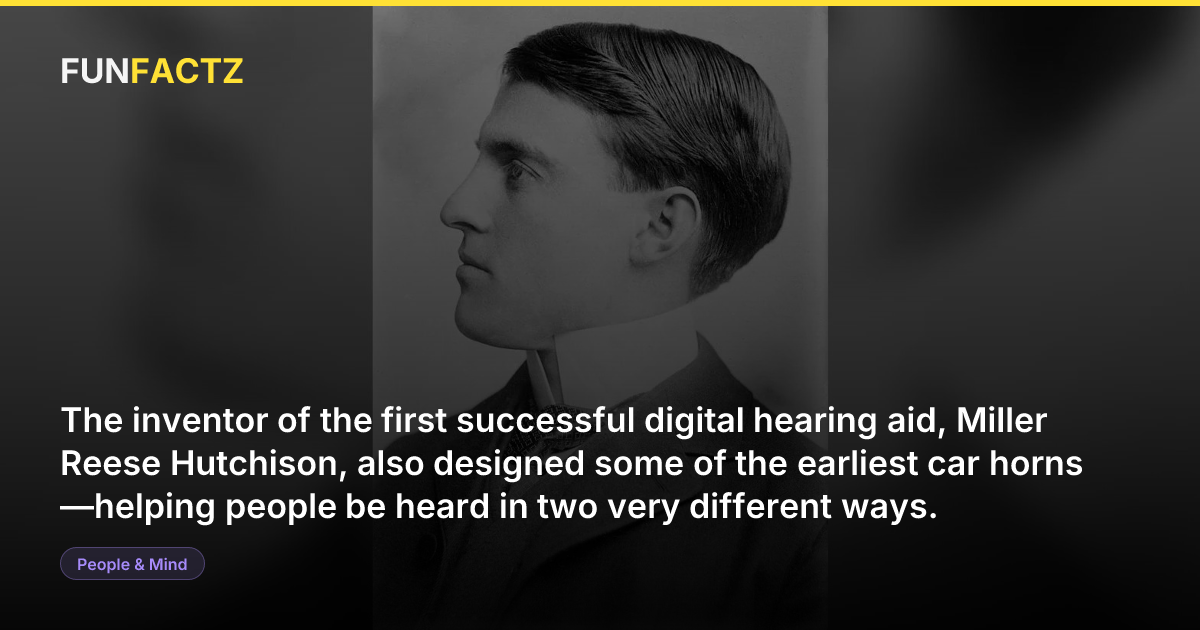 He Made Hearing Aids and Car Horns—Meet Miller Reese Hutchison