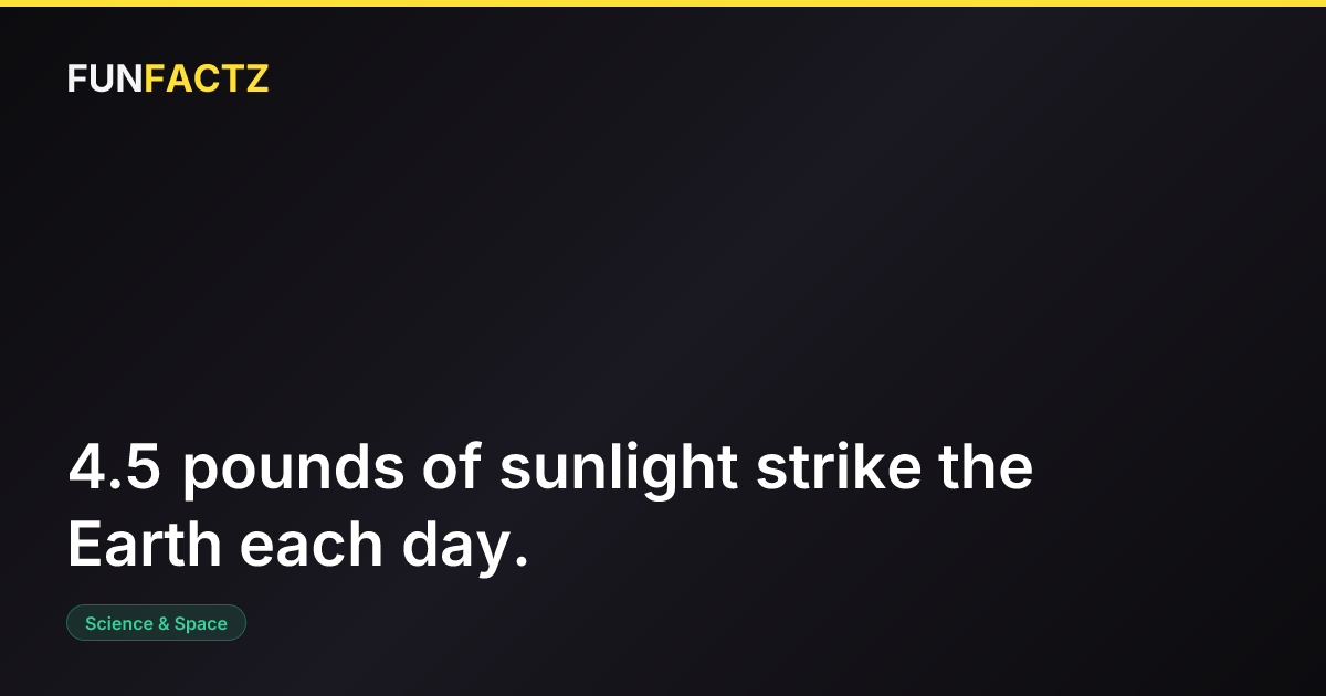 Debunked: Sunlight's Weight: Myth vs. Reality | Fun Facts