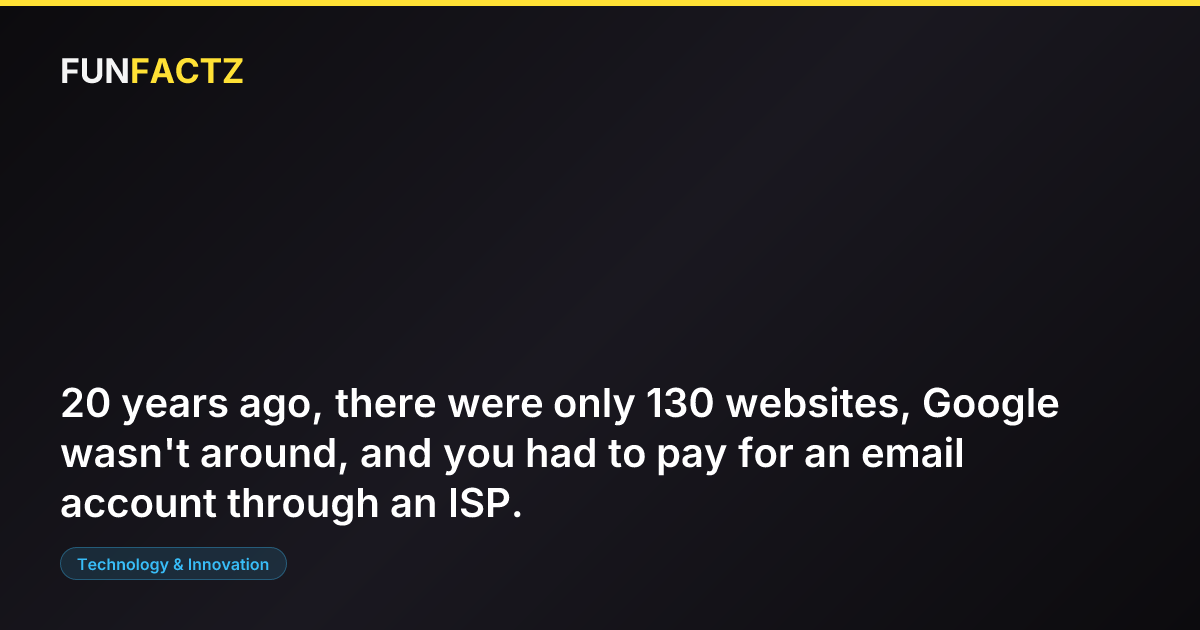 Debunked: Internet History: Busting the '20 Years Ago' Myth | Fun Facts