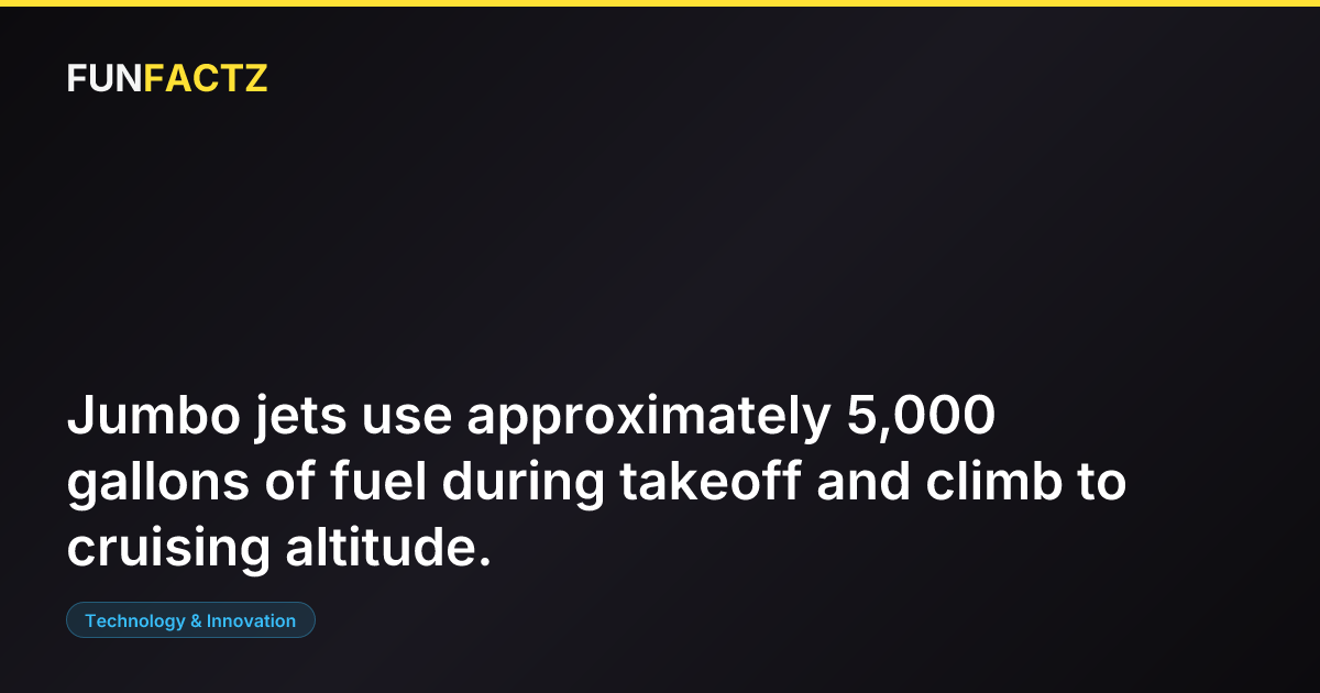 How Much Fuel Does a 747 Use on Takeoff? | Fun Facts